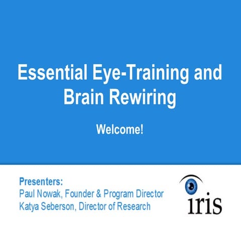 Speed Reading: Essential Eye Training and Brain Rewiring | PPT