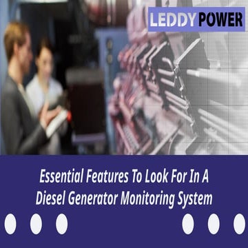 Essential Features To Look For In A Diesel Generator Monitoring System ...
