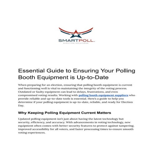 Essential Guide to Ensuring Your Polling Booth Equipment is Up-to-Date.pdf
