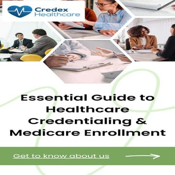Understanding Physician Credentialing & Medicare Enrollment | PDF