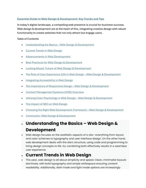 FUNDAMENTALS OF WEB DESIGNING | PPTX