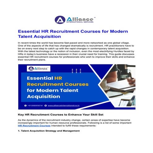 Essential HR Recruitment Courses for Modern Talent Acquisition.pdf
