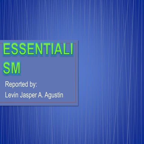 Essentialism | PPT