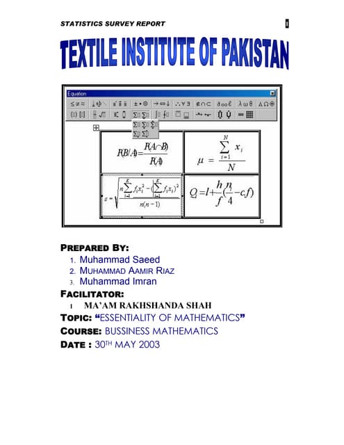 13 Mba research methodology and statistical tools set1 | PDF