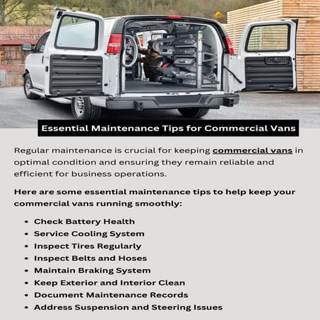 Essential Maintenance Tips For Commercial Vans. | PDF