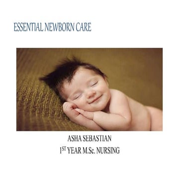 Essential newborn care | PPTX
