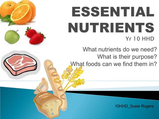 The 6 nutrients | PPT