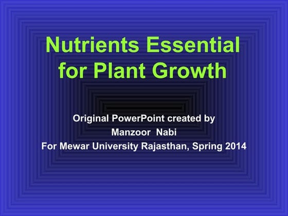 EssentialNutrients.ppt