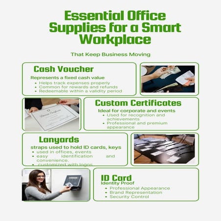 Essential Office Supplies for a Smart Workplace | PDF