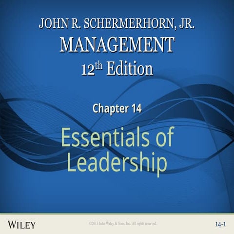 Essential ofleadership 12th editin.ppt111 | PPT