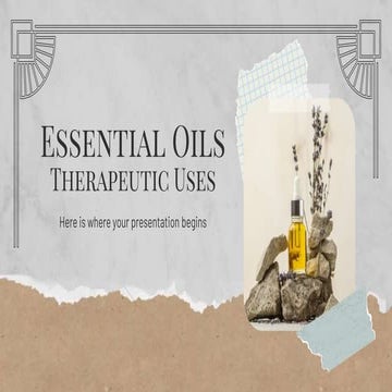 Essential Oils Therapeutic Uses by Slidesgo.pptx