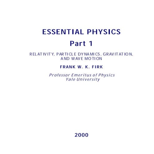 Essentialphysics1 | PDF