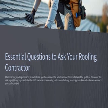 Essential Questions to Ask Your Roofing Contractor – Pro Roofing ...