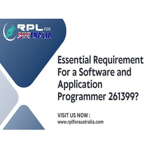 Essential Requirement For a Software and Application Programmer 261399 ...