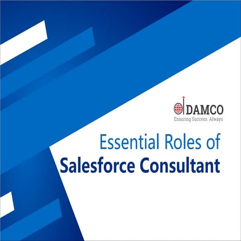 Essential Roles Of Salesforce Consultant Ppt