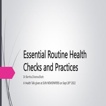 Essential Routine Health Checks and Practices.pptx