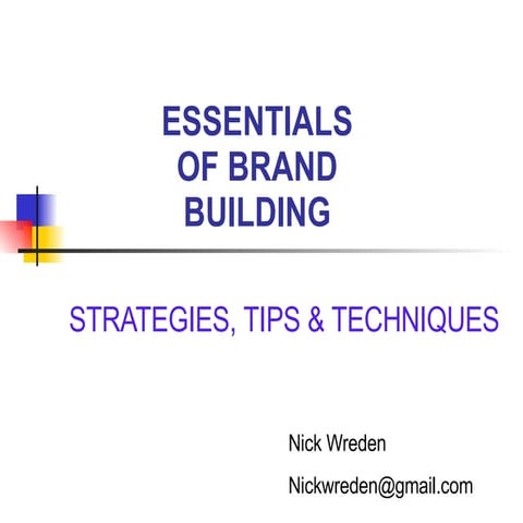 Essentials Of Branding | PPT