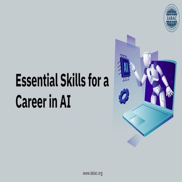 Essential Skills for a Career in AI | IABAC | PDF