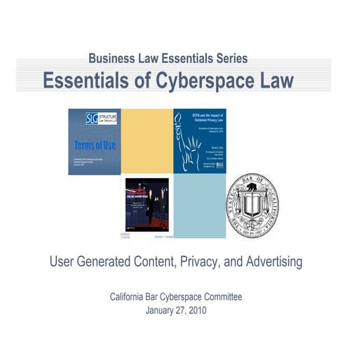 Essentials Of Cyberspace Law Cal Bar Cyberspace Commt | PDF