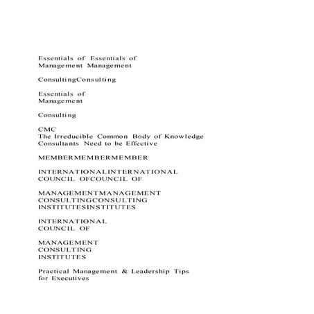 Essentials of Essentials of Management Management Cons | DOCX