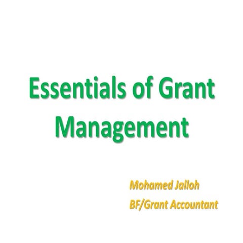 Essentials for Grant Management_ | PPTX
