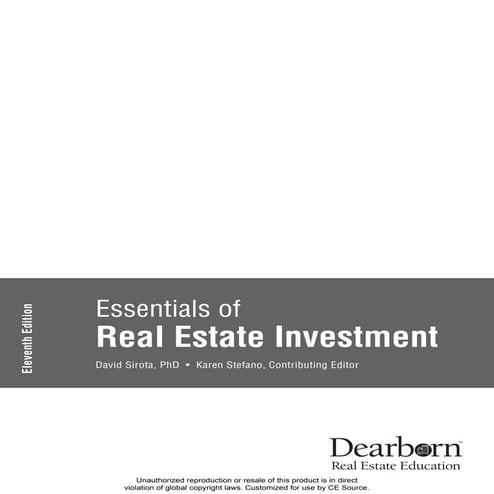 Investment in real estate | PPTX