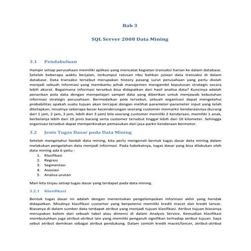 Essential sql server 2008 bi sql server indonesia group - data mining | PDF
