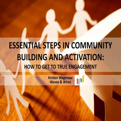 Essential steps in community building and activation social mediaweek ...