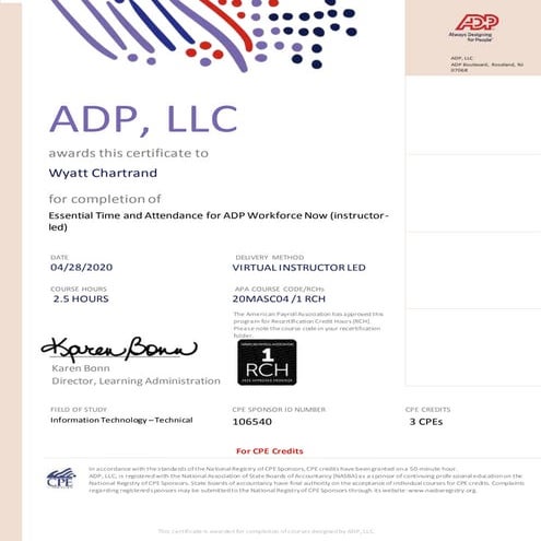 Essential Time and Attendance in ADP | DOCX