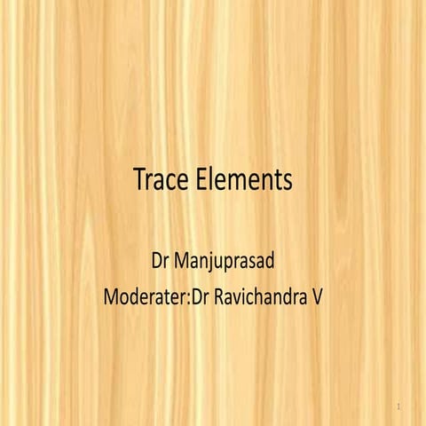 Essential trace elements | PPTX
