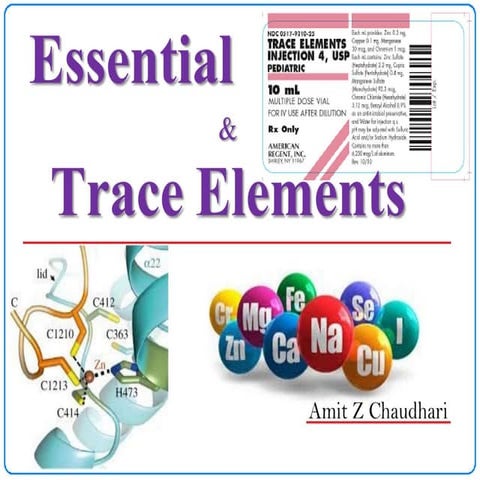 Essential & trace elements pharmaceutical inorganic chemistry b ...