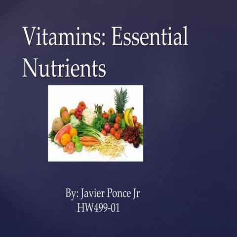 Essential vitamins | PPTX