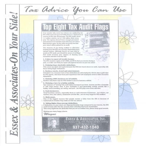 Top Eight Tax Audit Flags | PDF | Business Accounting & Finance | Business