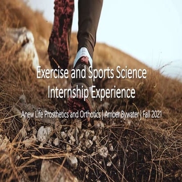 Exercise and Sports Science | PPTX