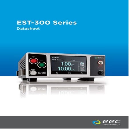 ECC EST-300 Series Next-Generation Hipot Tester - High Output Rating As ...