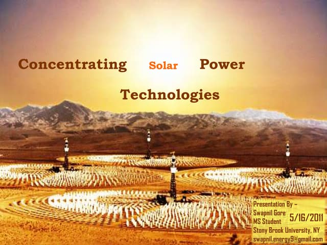 Solar energy power point presentation | PPT