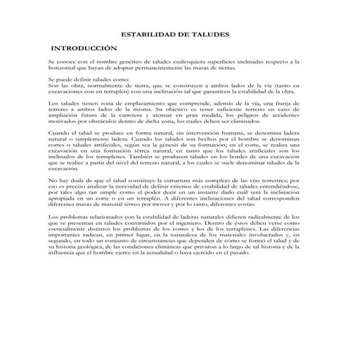 Estabilidad de-taludes | PDF