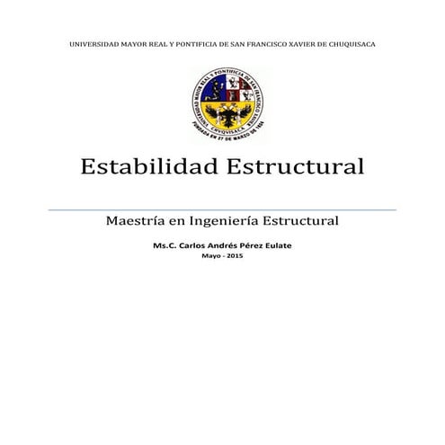 Estabilidad estructural c_perez2015 | PDF
