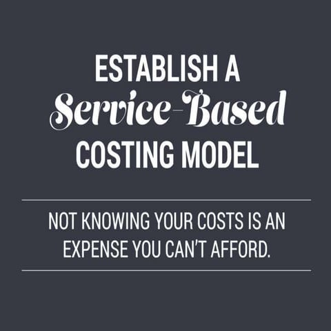 Establish a-service-based-costing-model-info graphic | PPTX | Business ...