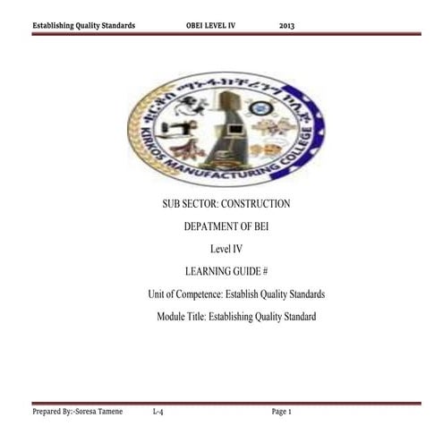 Establish-Quality-Standards.docASDFGHADG | PPT