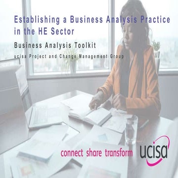 Establishing a business analysis practice in the he web version | PPT