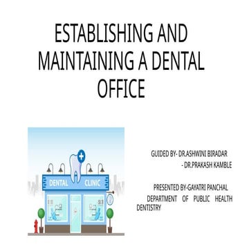 Establishing and maintaining the dental office.pptx