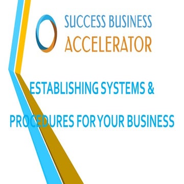 Establishing Systems & Procedures for Your Business | PDF