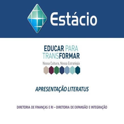 Estácio: Apresentação Literatus | PDF