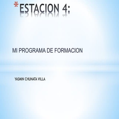 Estacion 4 | PPTX