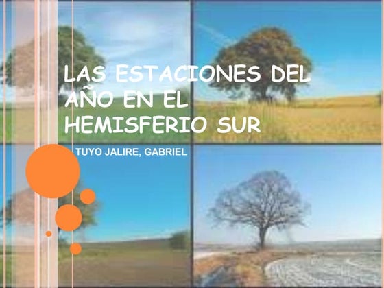 las 4 estaciones del año | PPT | Weather | Science