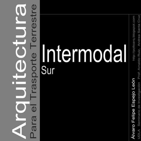 Estacion Intermodal San Bernardo Presentacion | PPT
