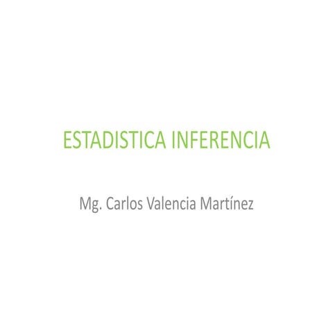 Estadistica inferencia | PPTX