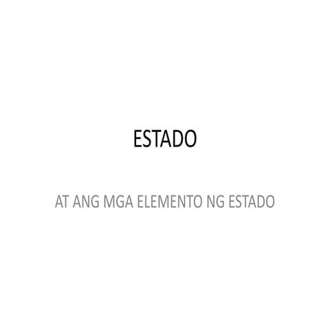 Estado | PPTX
