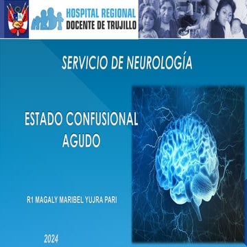 Estado confusional agudo definición y tratamiento | PDF